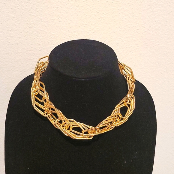 Jewelry | Golden Chunky Multiple Oval Shape Link Chain Necklace | Poshmark